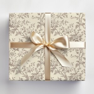 Vintage French Toile Wrapping Paper Paper Elegant Wedding Wrapping ...