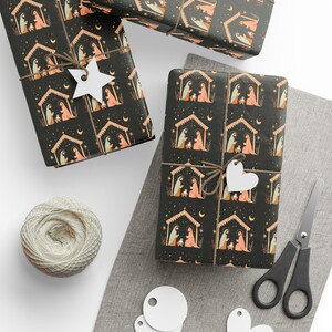 Nativity Wrapping Paper Roll, Christian Christmas Wrapping Paper ...