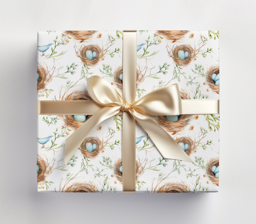 Spring Birds Wrapping Paper Roll Cottagecore Bird Gift Wrap Roll Birds ...