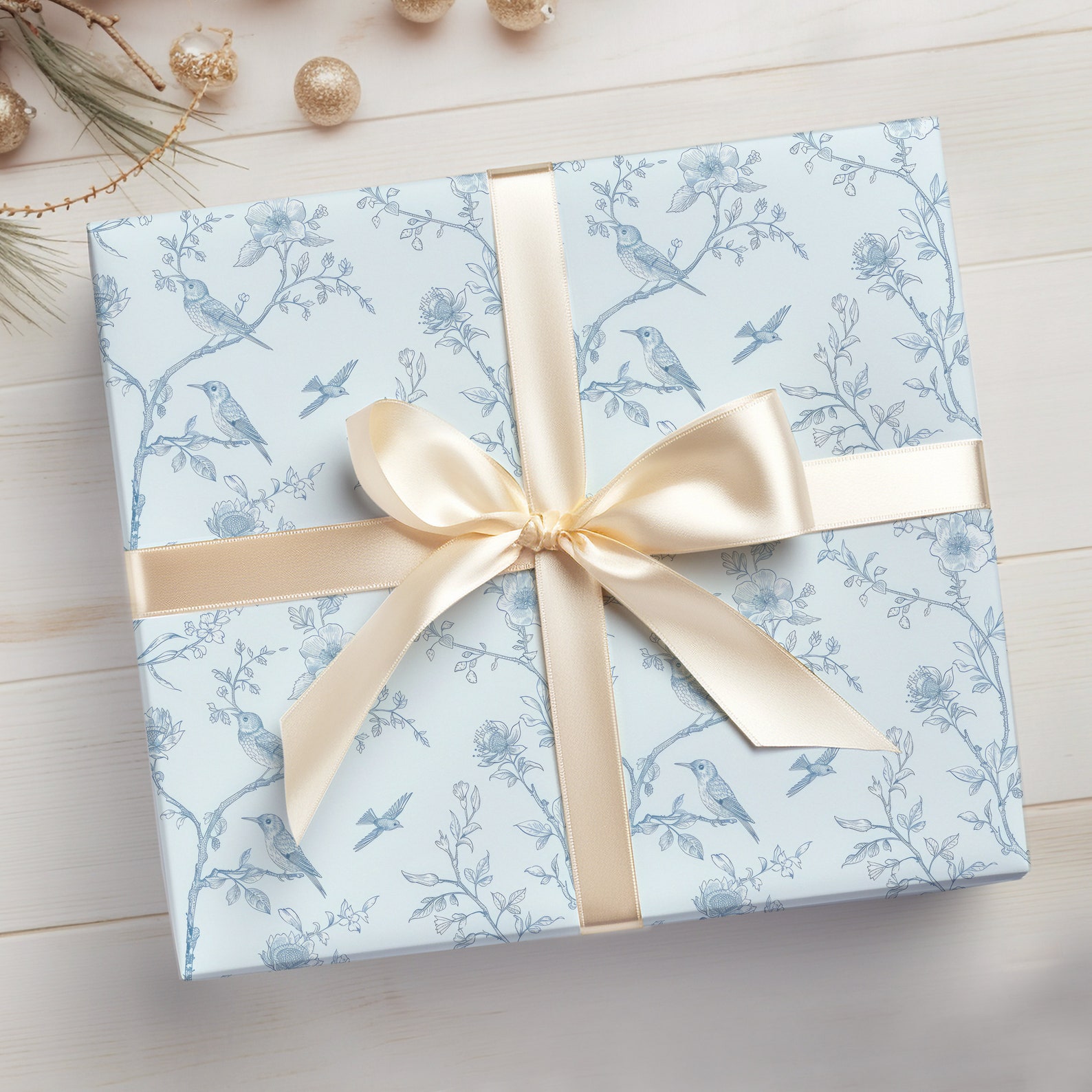 Boy Baby Shower Gift Wrap, Boy Baby Shower Wrapping Paper, Light Blue ...