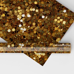 Gold Glitter Wrapping Paper Roll Gold Glitter Christmas Gift Wrap Roll ...