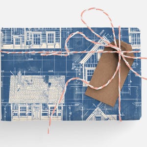 Engineer Wrapping Paper, Architect Gift Wrap Construction Wrapping ...