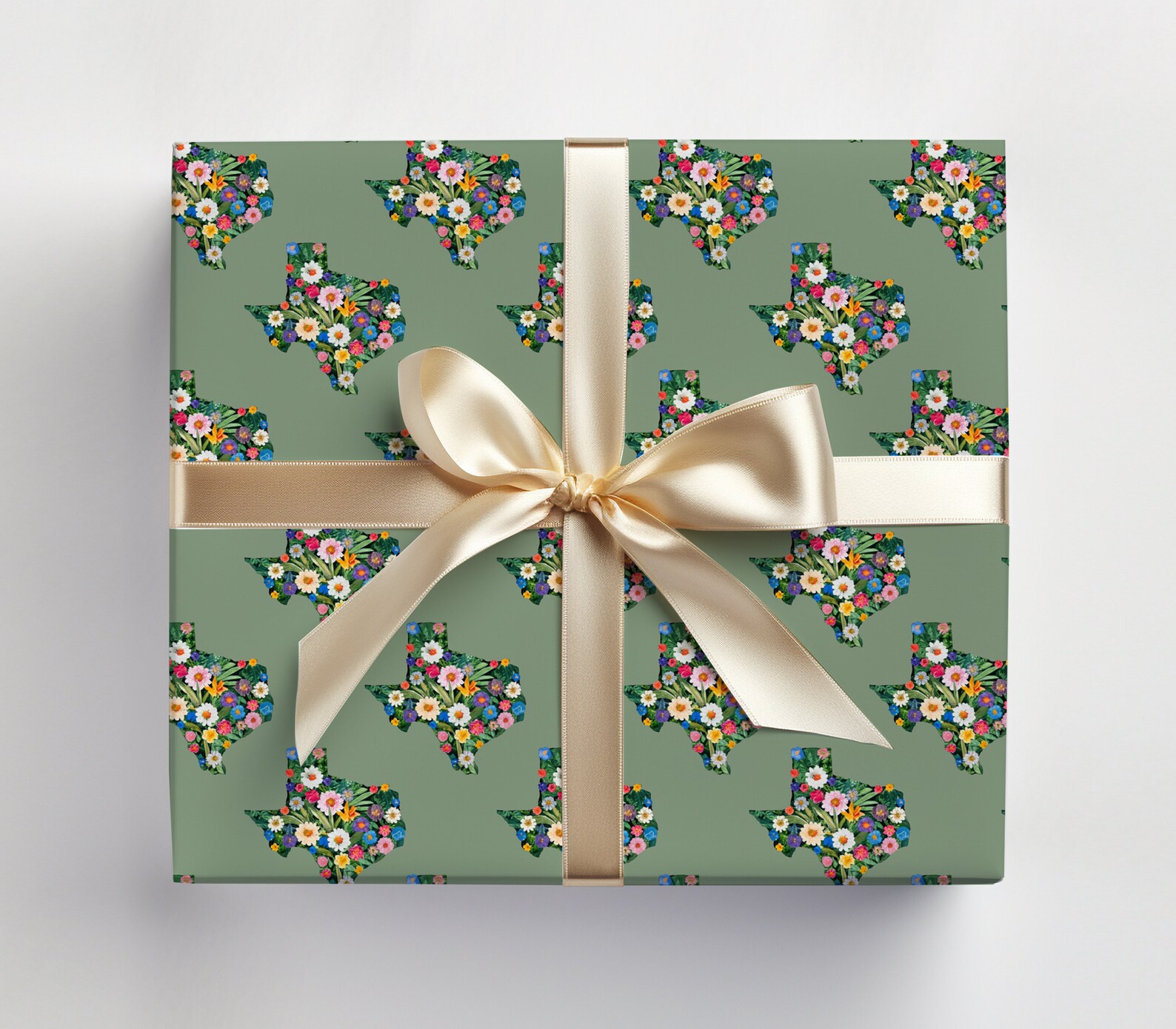 Texas Wrapping Paper Texas State Gift Wrap Texas State Gift Wrapping ...