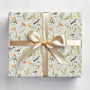 Bird Wrapping Paper Bird Roll of Wrapping Paper, Cute Bird Gift Wrap ...