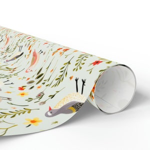 Bird Wrapping Paper Bird Roll of Wrapping Paper, Cute Bird Gift Wrap ...