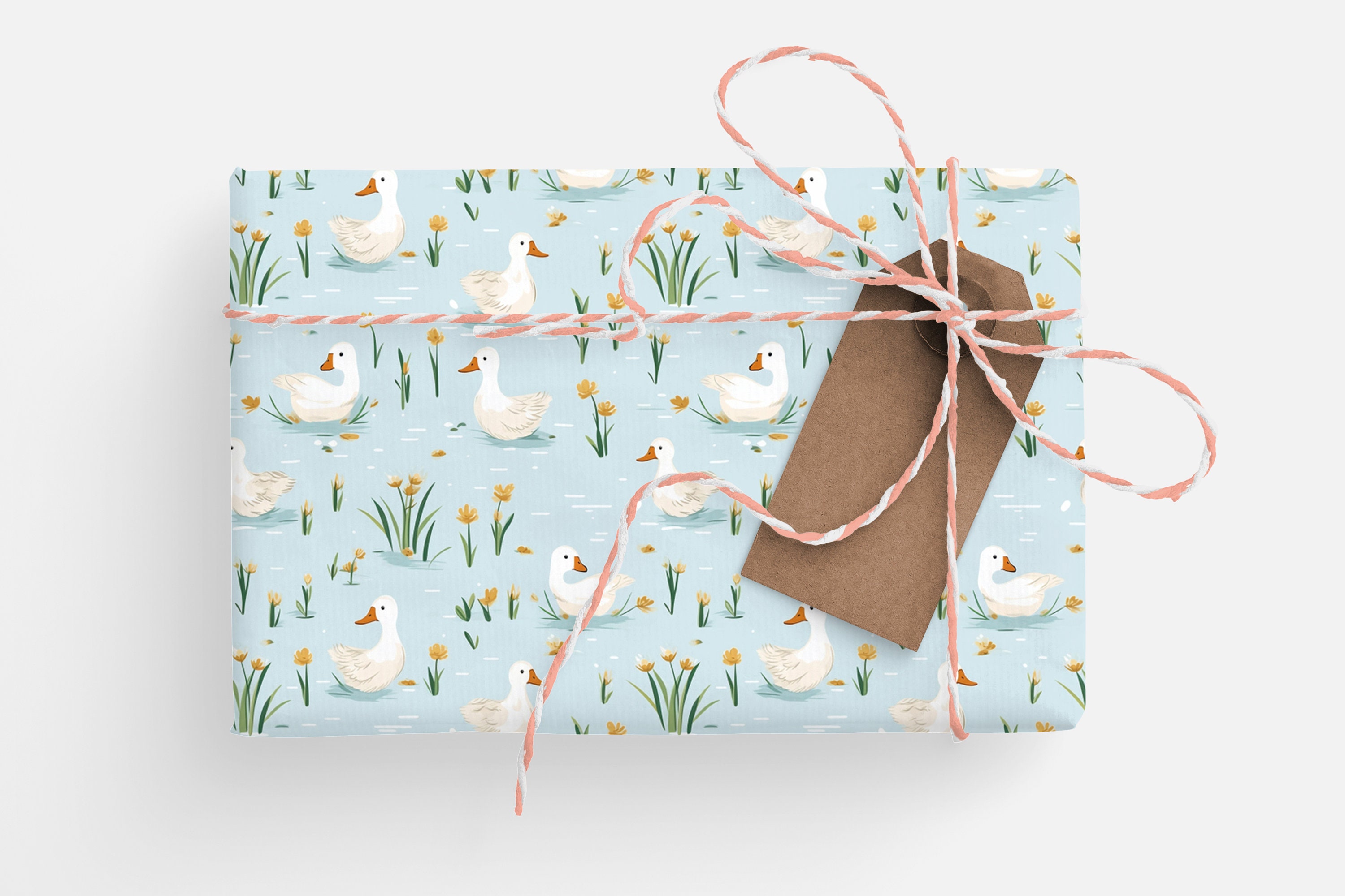 Cute Ducks Wrapping Paper Duck Baby Shower Wrapping Paper - Etsy