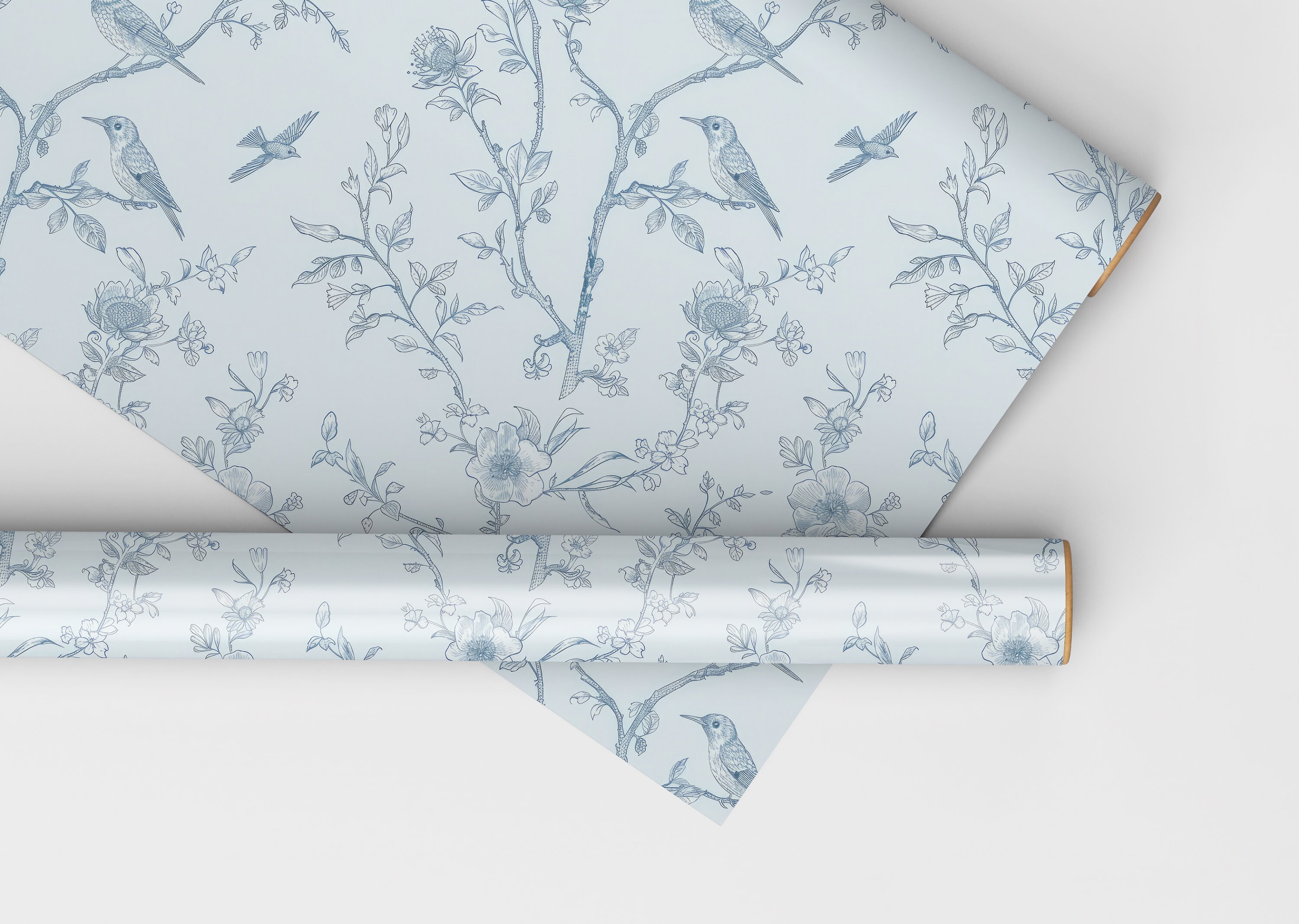 Boy Baby Shower Gift Wrap, Boy Baby Shower Wrapping Paper, Light Blue ...