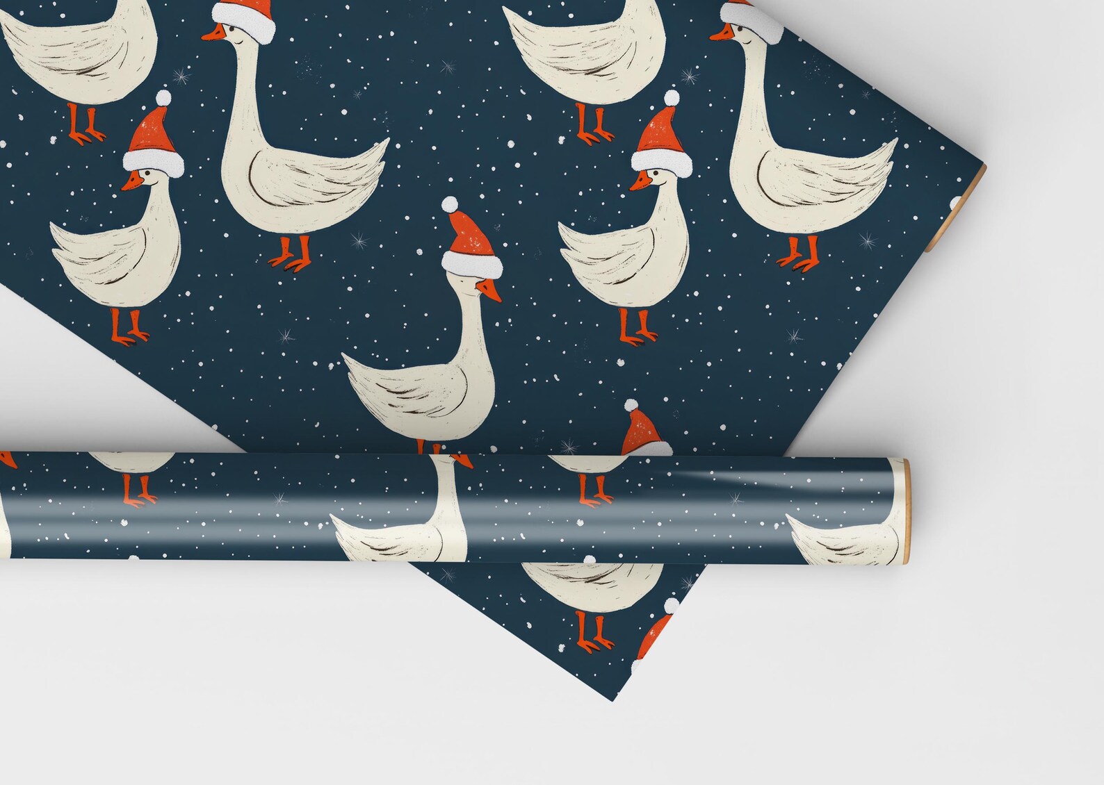 Silly Goose Christmas Wrapping Paper Roll Goose Wrapping Paper Funny ...