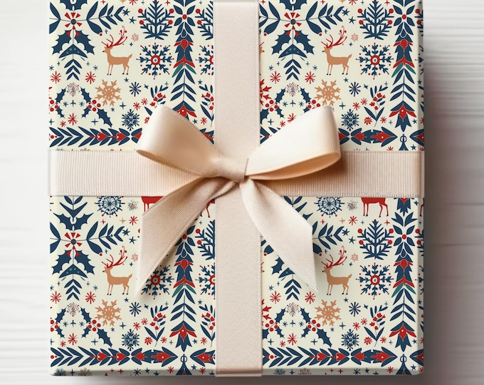 Christmas Carol Wrapping Paper the First Noel Gift Wrapping Religious ...