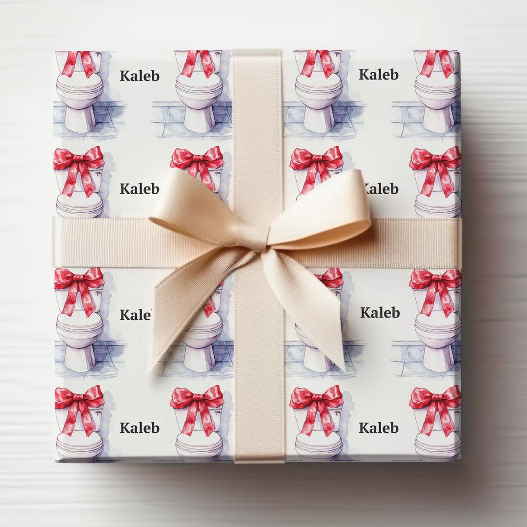 Funny Christmas Wrapping Paper Toilet Gift Wrapping Roll, Poop Wrapping ...