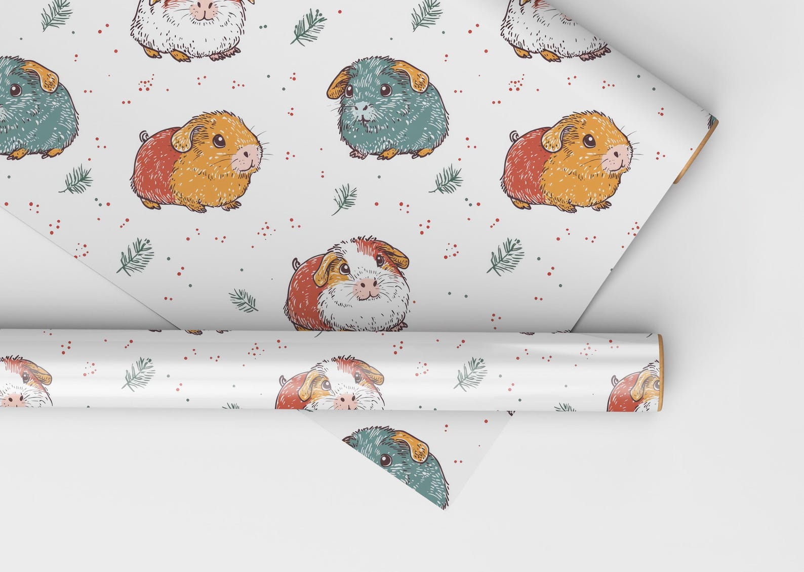 Guinea Pig Wrapping Paper Roll for Guinea Pig Owners Cute Animal Gift ...