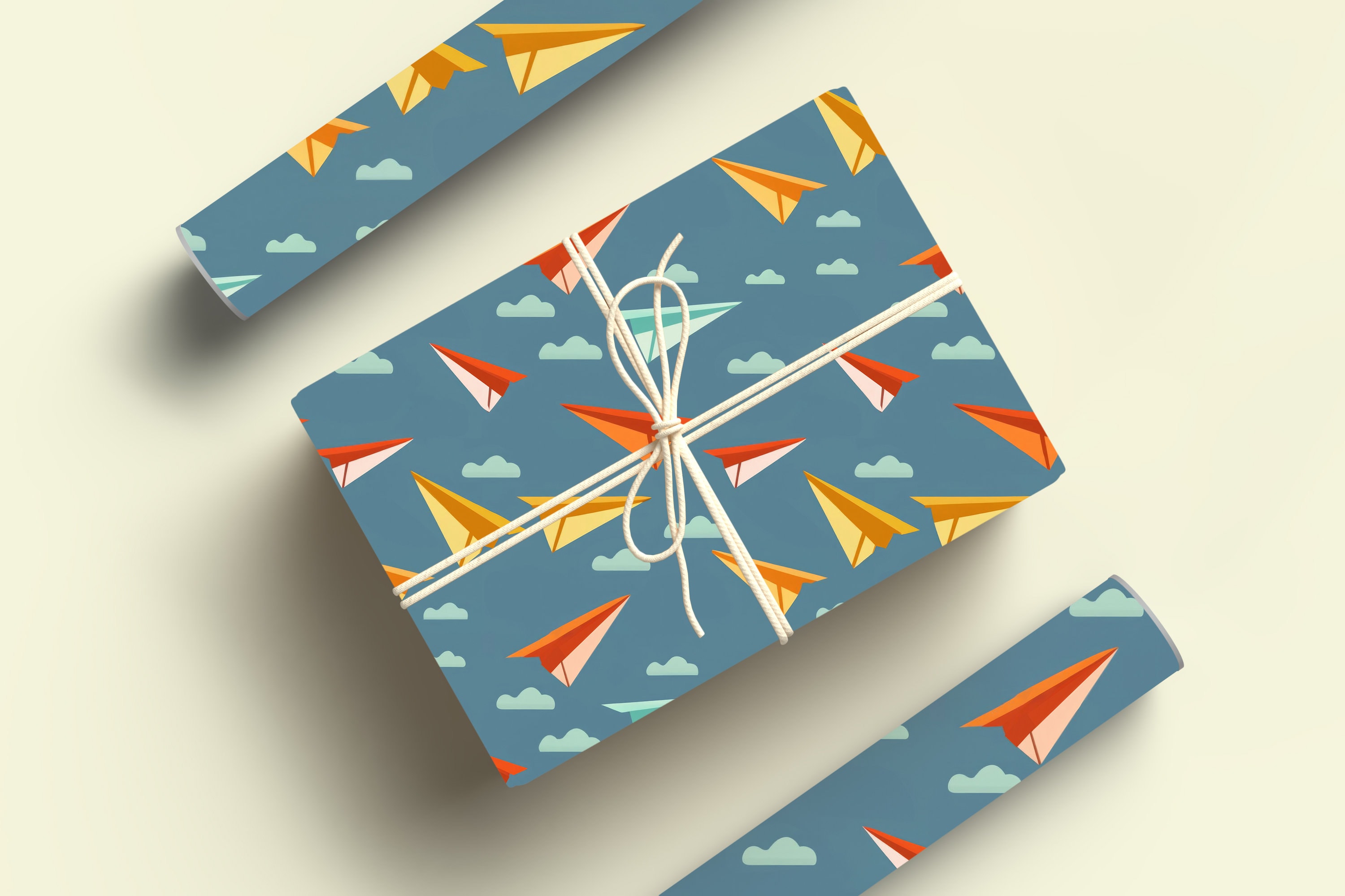 Paper Airplanes Wrapping Paper, Airplane Gift Wrap, Boy Birthday ...