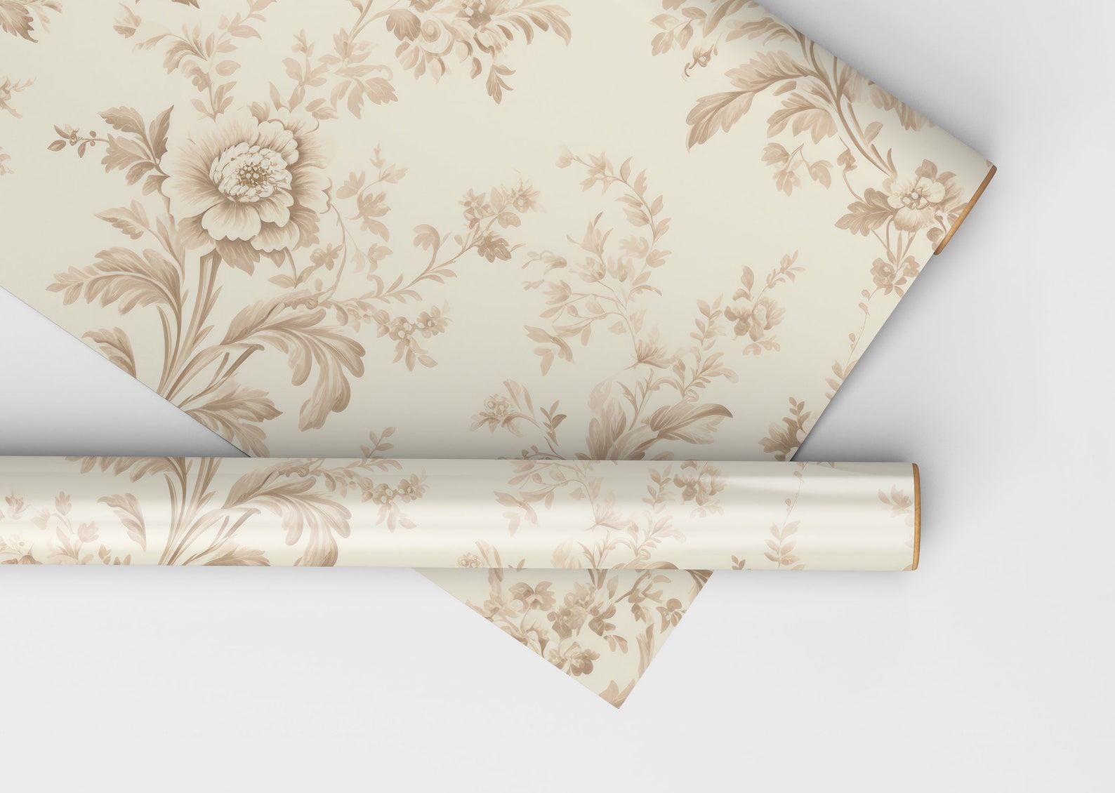 Ivory Wrapping Paper Victorian Wrapping Paper Roll, White Wedding ...