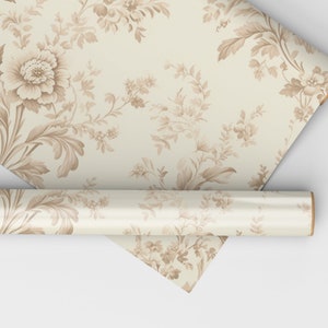 Ivory Wrapping Paper Victorian Wrapping Paper Roll, White Wedding ...