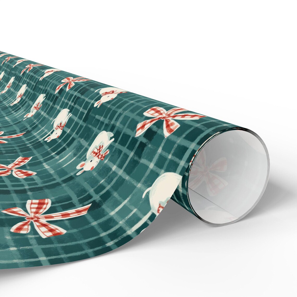 Christmas Mouse Wrapping Paper Roll Cute Xmas Mouse Wrapping Paper ...