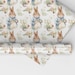 Vintage Rabbit Wrapping Paper Roll Vintage Rabbit Baby Shower Gift Wrap ...