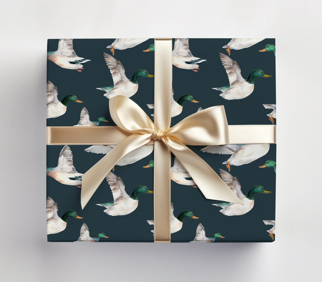 Duck Hunting Wrapping Paper Roll for Hunting Gift Wrap Roll Ducks ...
