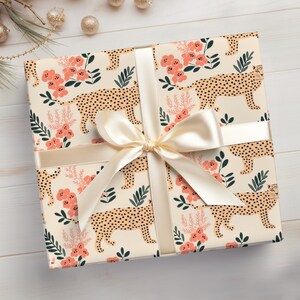 Cheetah Wrapping Paper Cute Leopard Wrapping Paper Roll, Cheetah Gift ...