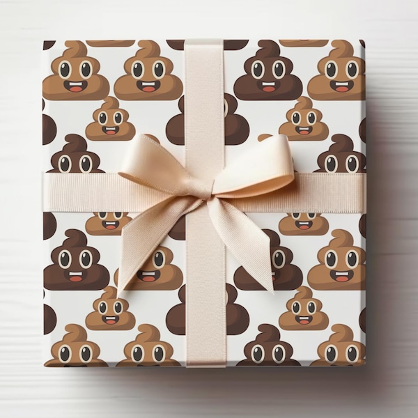 Poop Emoji Wrapping - Etsy