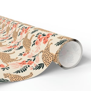 Cheetah Wrapping Paper Cute Leopard Wrapping Paper Roll, Cheetah Gift ...