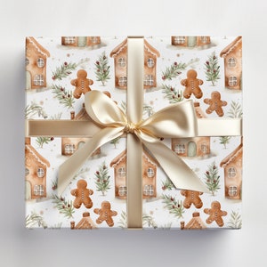 Gingerbread Man Wrapping Paper Gingerbread Man, Gingerbread Houses Gift ...