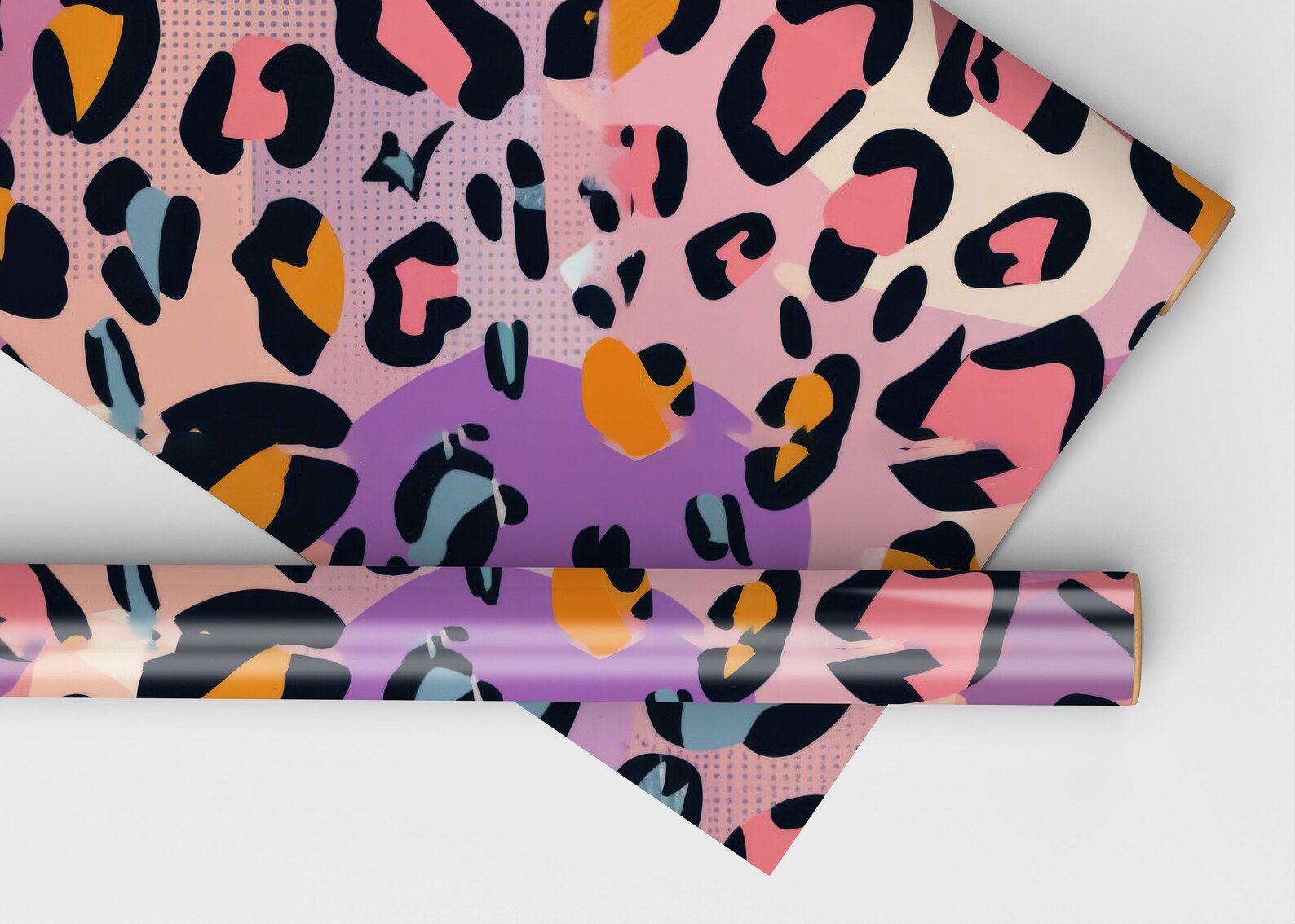 Pink Cheetah Print Wrapping Paper, Leopard Print Wrapping Paper, Girly ...