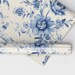 Victorian Wrapping Paper Roll, Blue Chinoiserie Wrapping Paper Blue ...