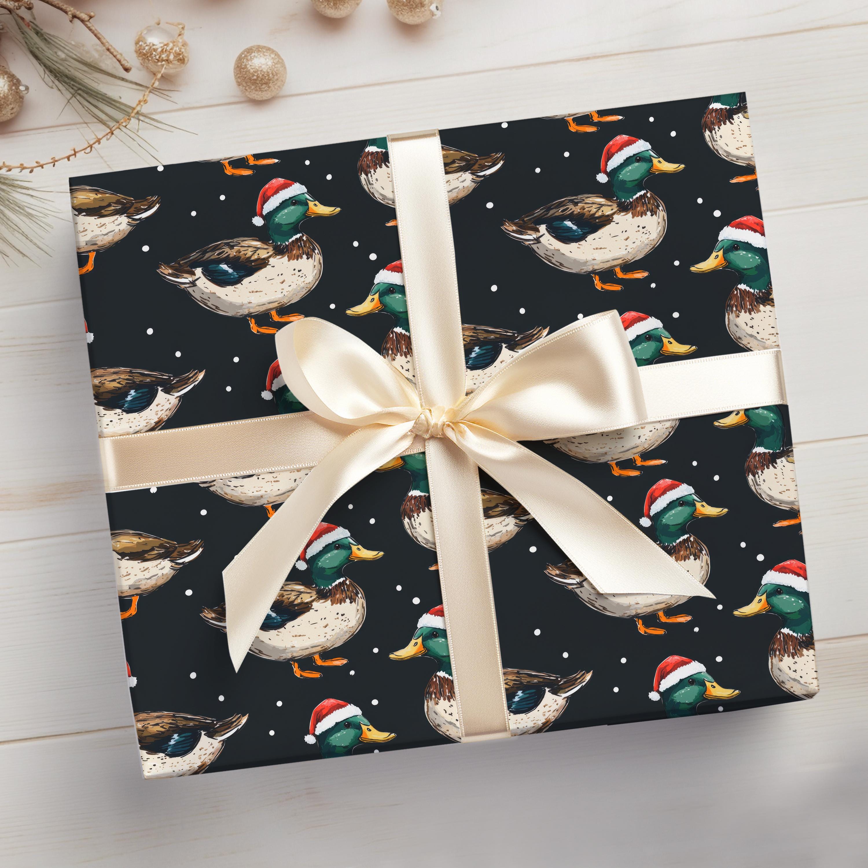 Mallard Duck Wrapping Paper Roll Duck Hunting Gift Wrapping Roll ...