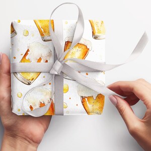 Beer Wrapping Paper Roll Beer Enthusiast Gift Wrapping Roll Christmas ...