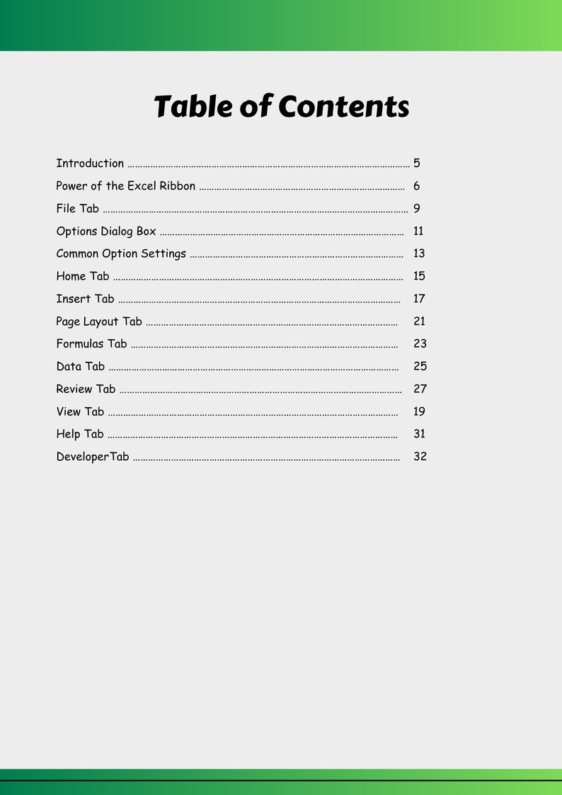 02 Ebook - Excel Workspace and Ribbon, Learn Excel Today, Excel ...