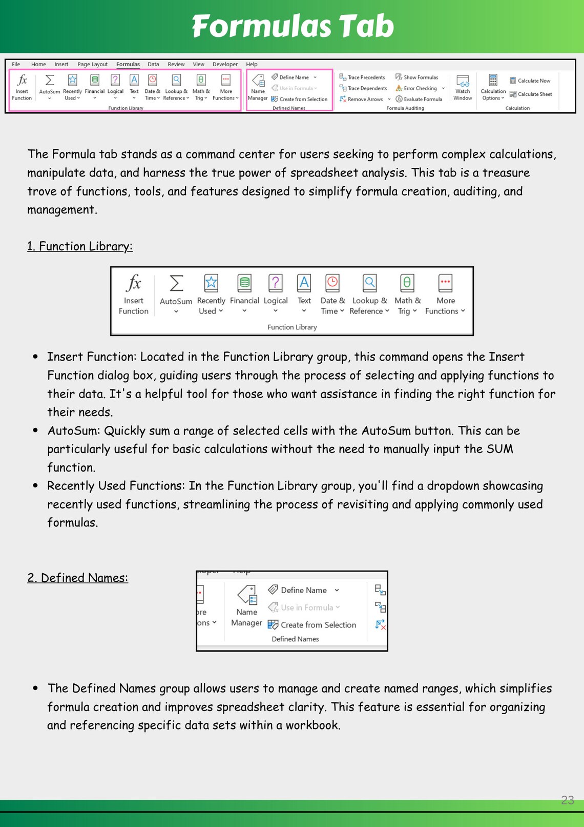 02 Ebook - Excel Workspace and Ribbon, Learn Excel Today, Excel Tutorial Chapter 2, Short ...
