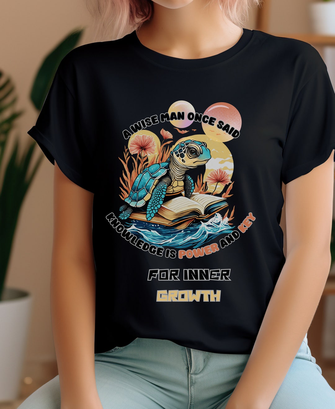 Turtle Turtle Reading Turtle Christmas Gift Gift For Mom Etsy