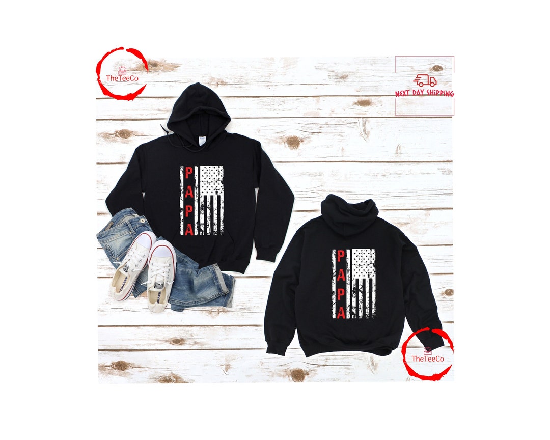 Papa USA Flag Sweatshirt Custom Papa Flag Personalized - Etsy