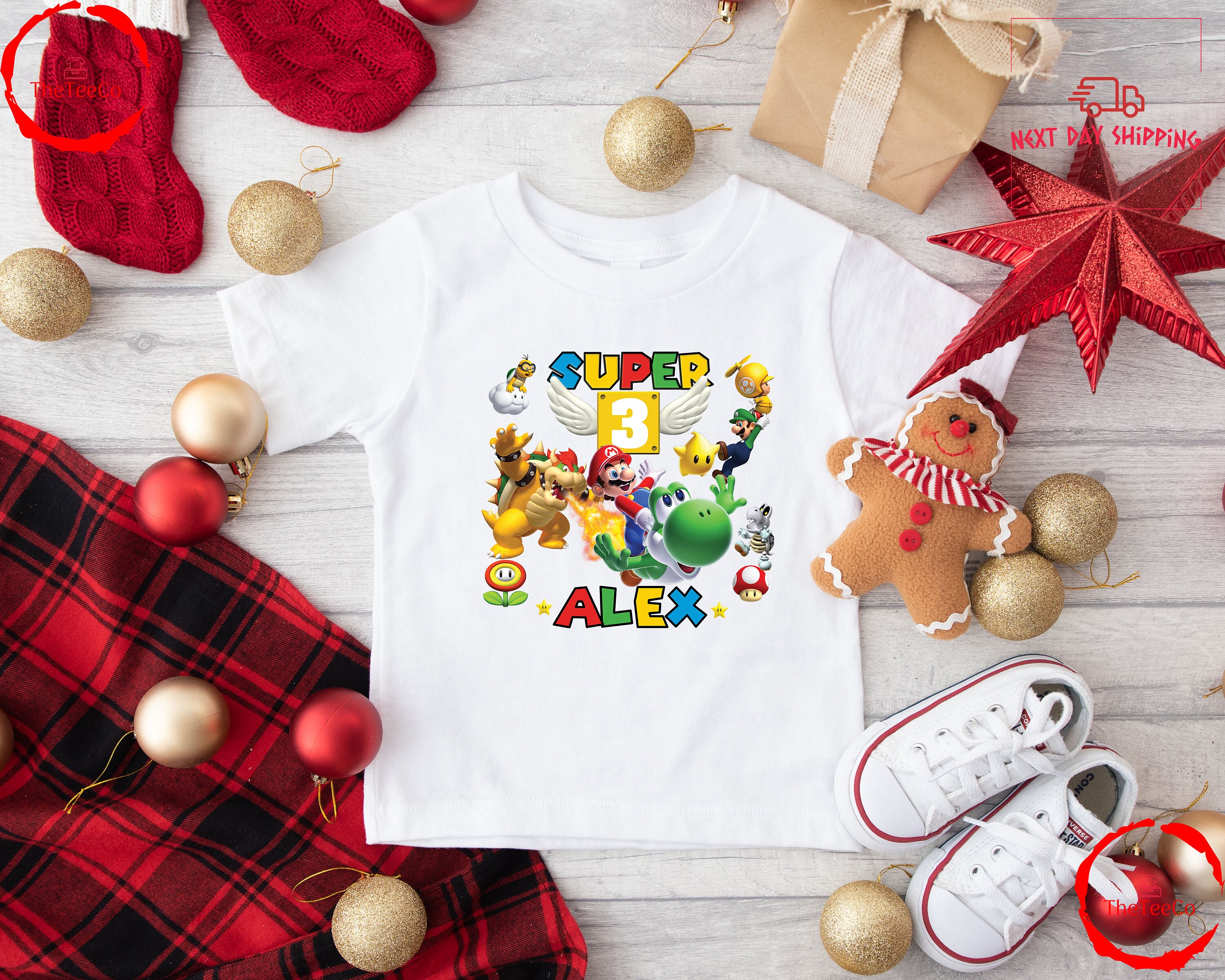 Super Mario Birthday Shirt, Super Mario Birthday Party, Super Mario ...