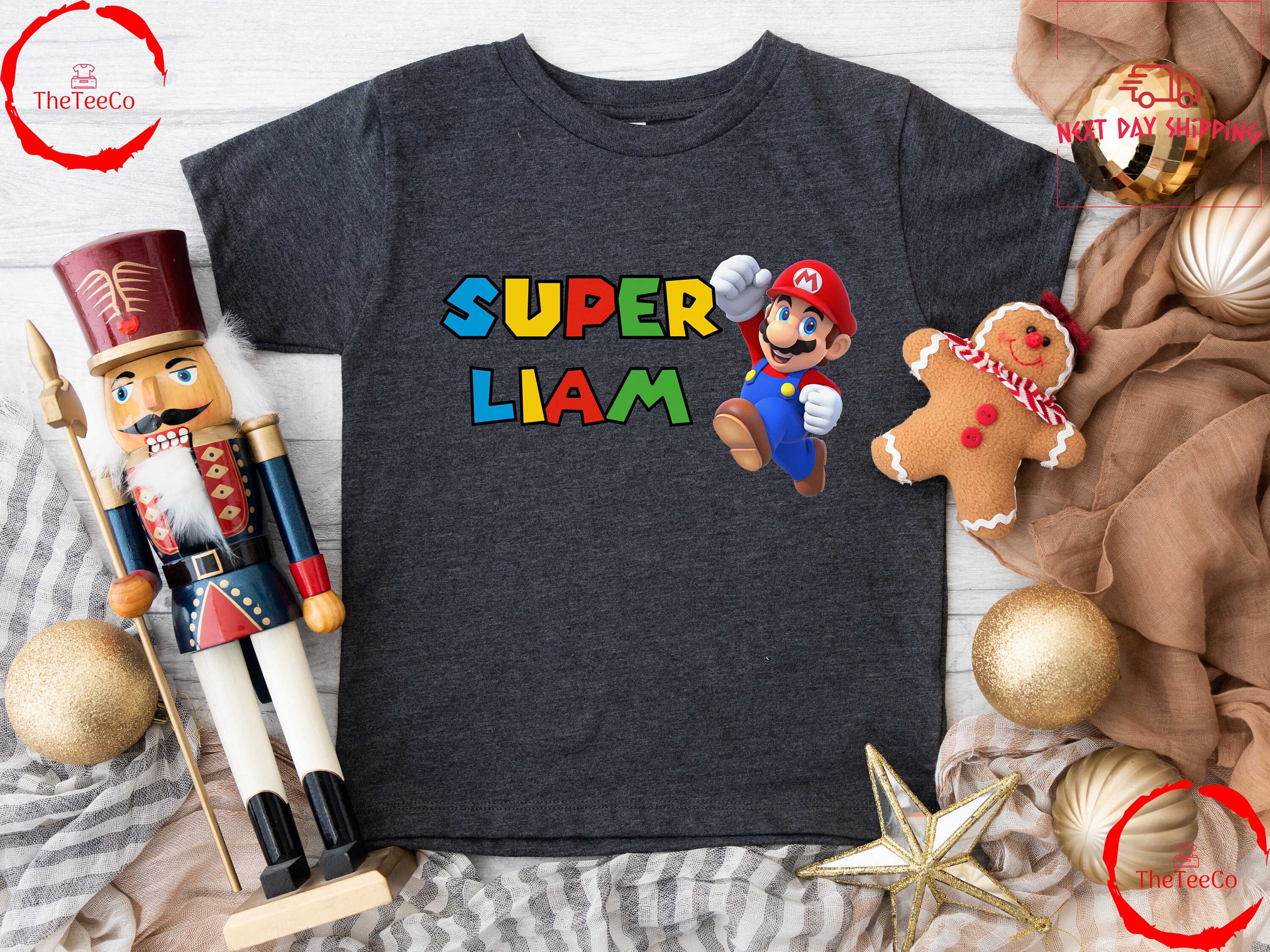 Super Mario Birthday Shirt, Super Mario Birthday Party, Super Mario ...