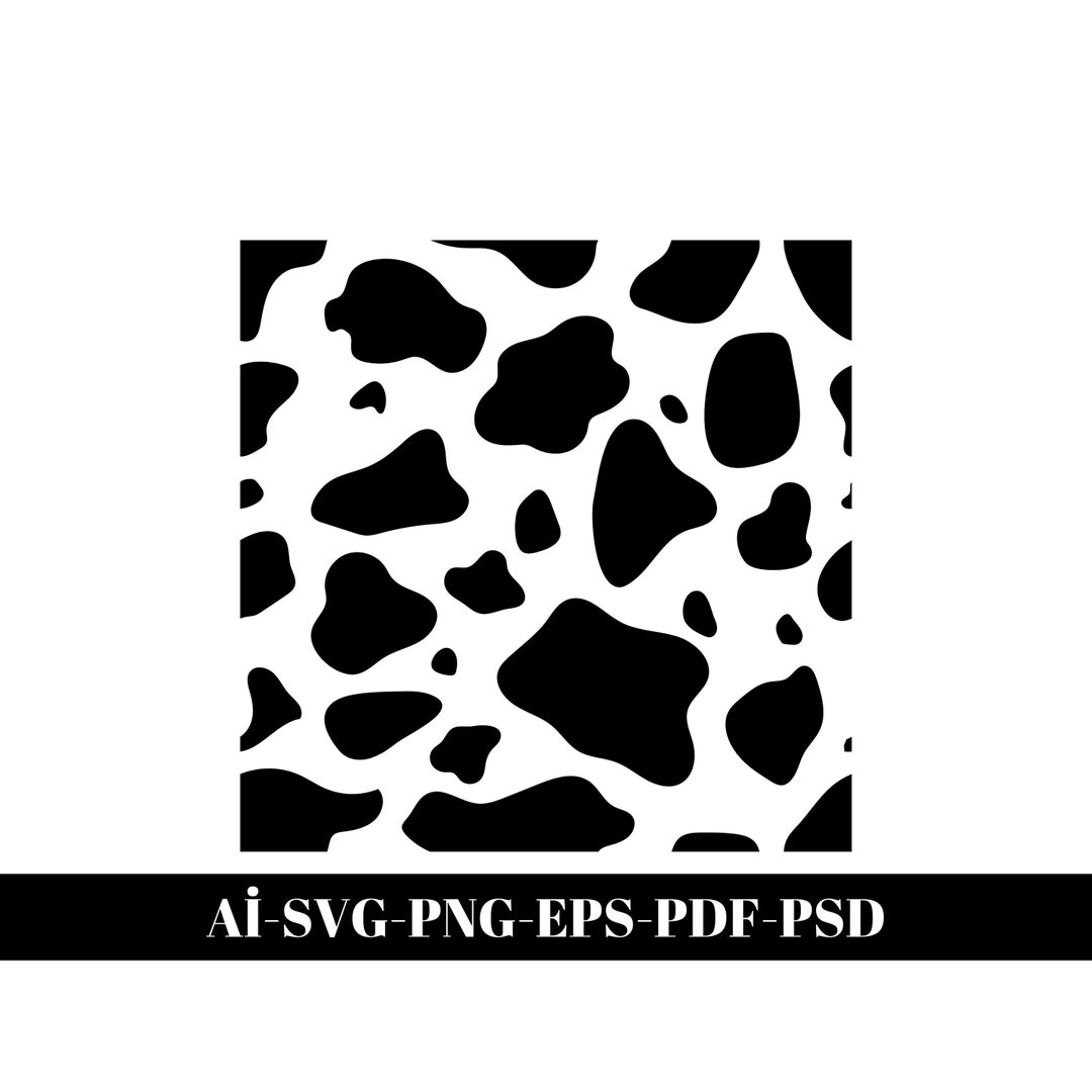 Cow Pattern Cow Print Cow Spots Cow Print Pattern Instant - Etsy