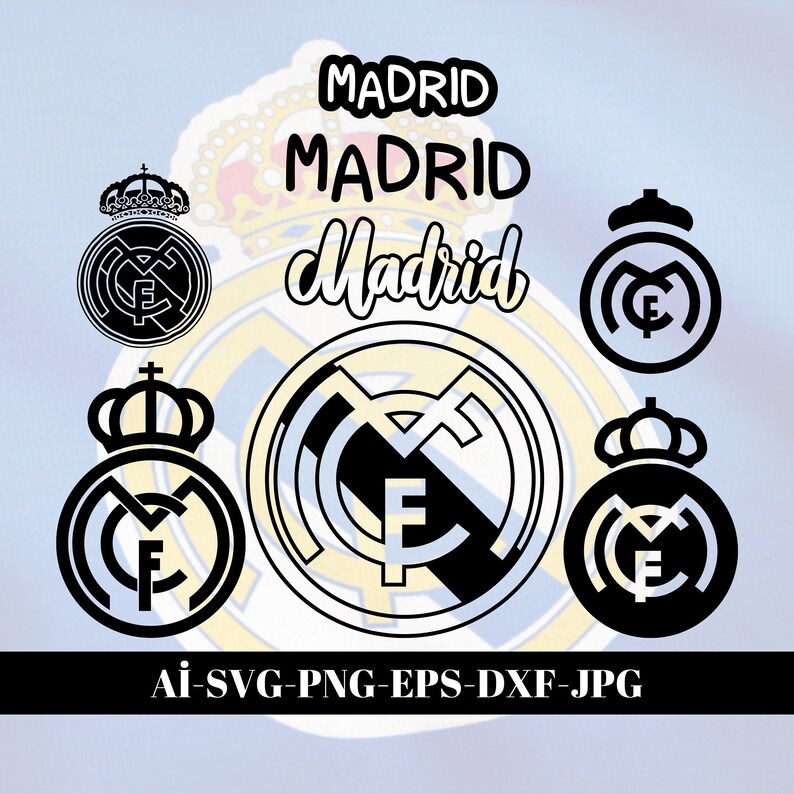 Real Madrid Svg, Rm Svg, Archivo vectorial digital, Diseños svg, Fútbol ...