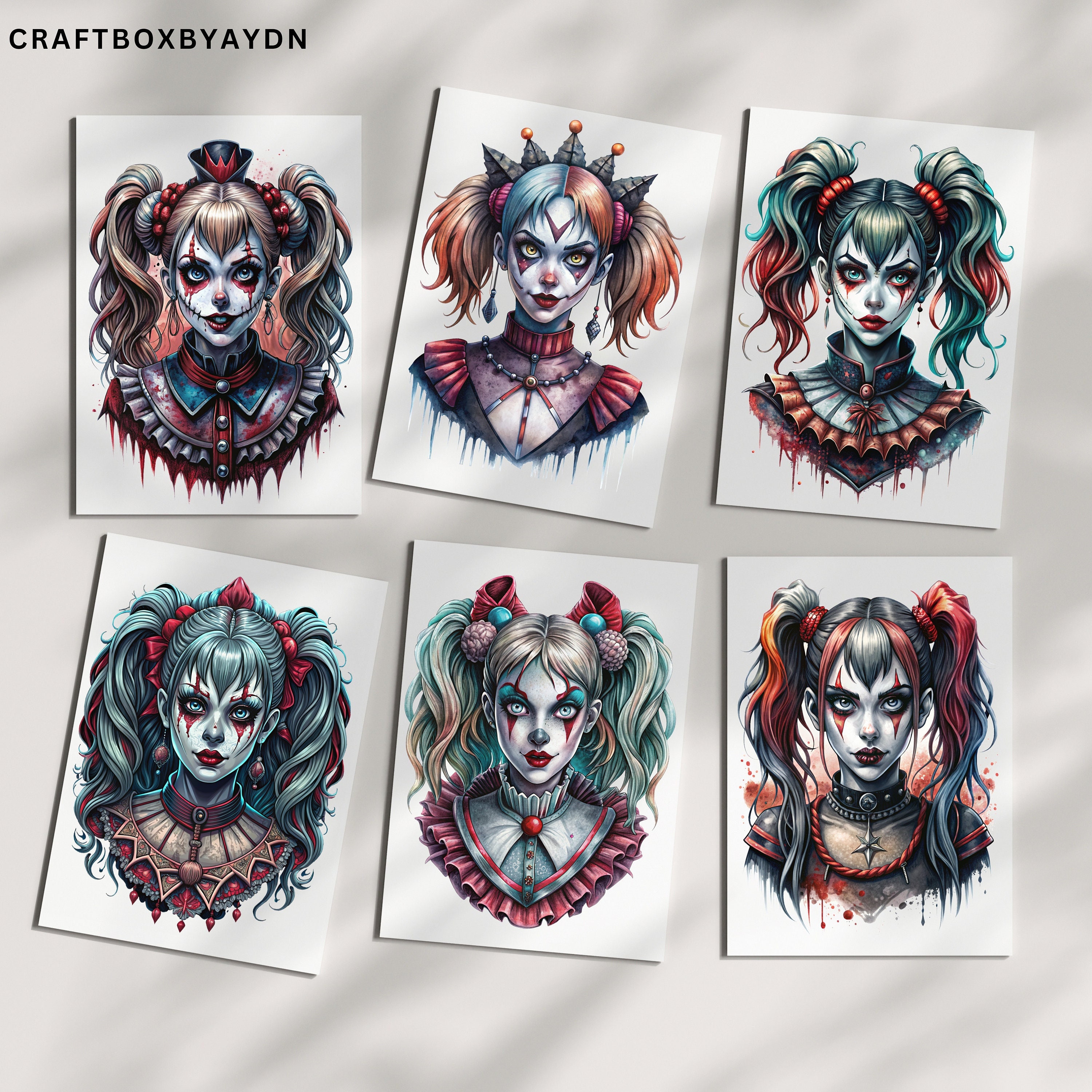 11 Clown Png, Clown Girl Png, Horror Png, T-shirt Designs, Png for T ...