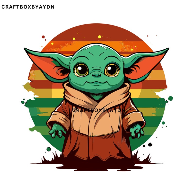 Baby Yoda PNG, Grogu Clipart, Star Wars Svg, Sublimación PNG para ...