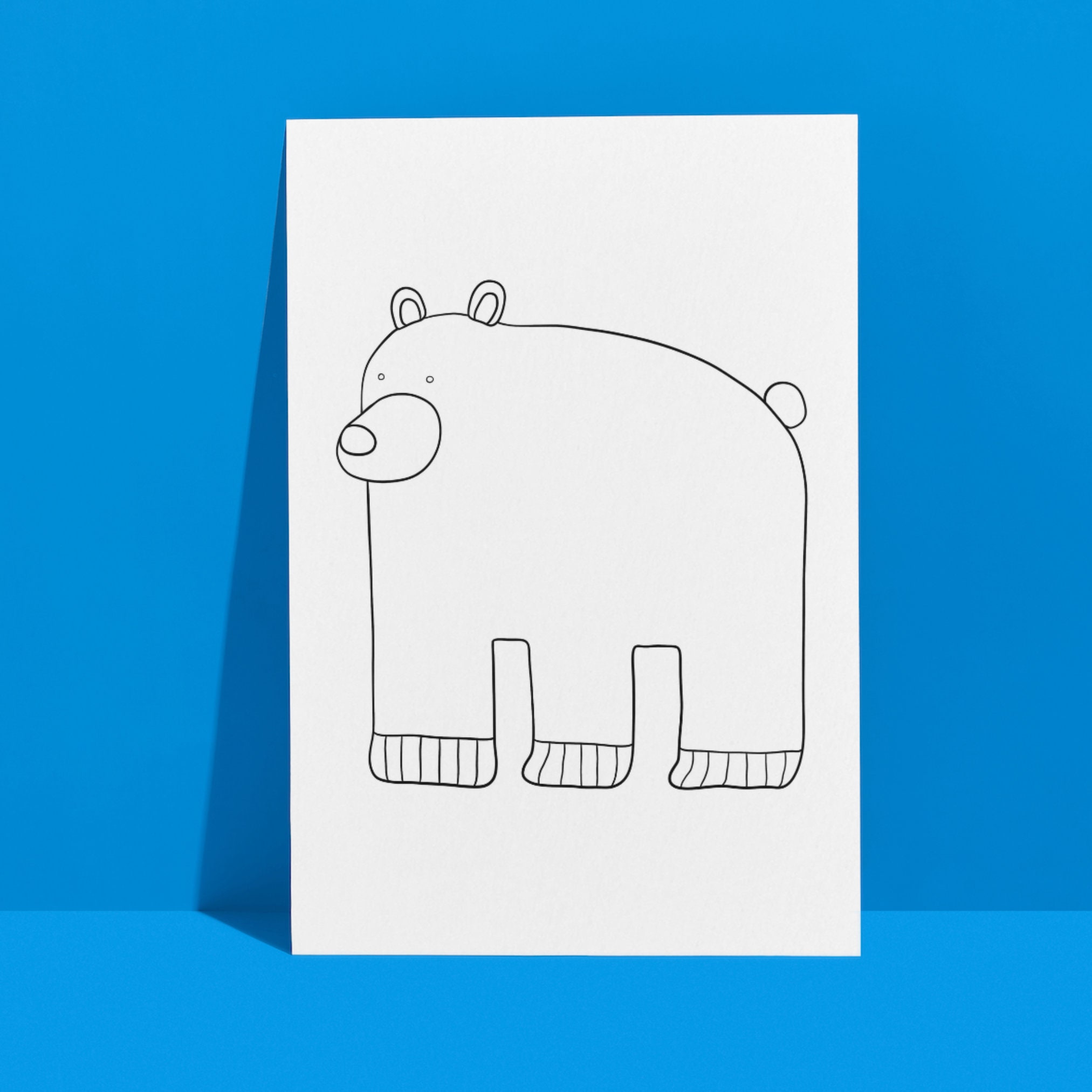 20 Weirdest Bear Coloring Pages V1 - Etsy