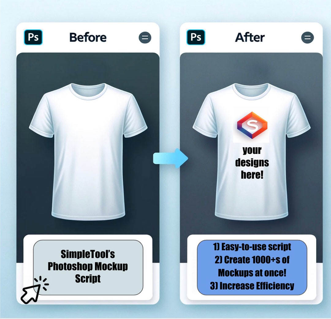 Easy-to-use Photoshop Mockup Tool | Batch Automation Script | Create ...