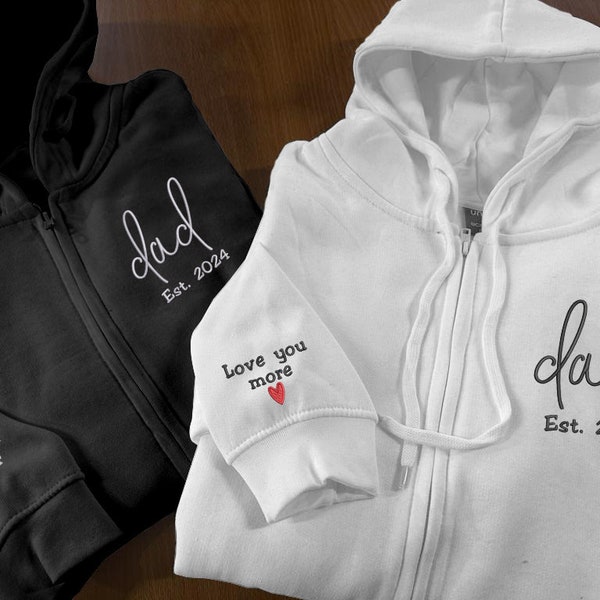 Embroidered Custom Zip up Hoodie - Etsy