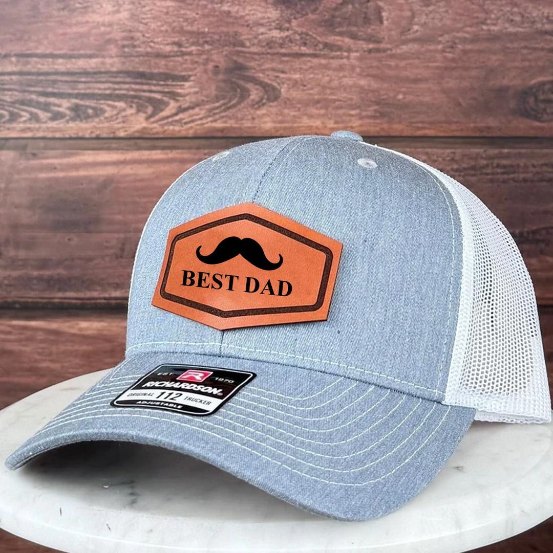 Custom Leather Patch Trucker Hat, Personalized Trucker Hat With Logo ...