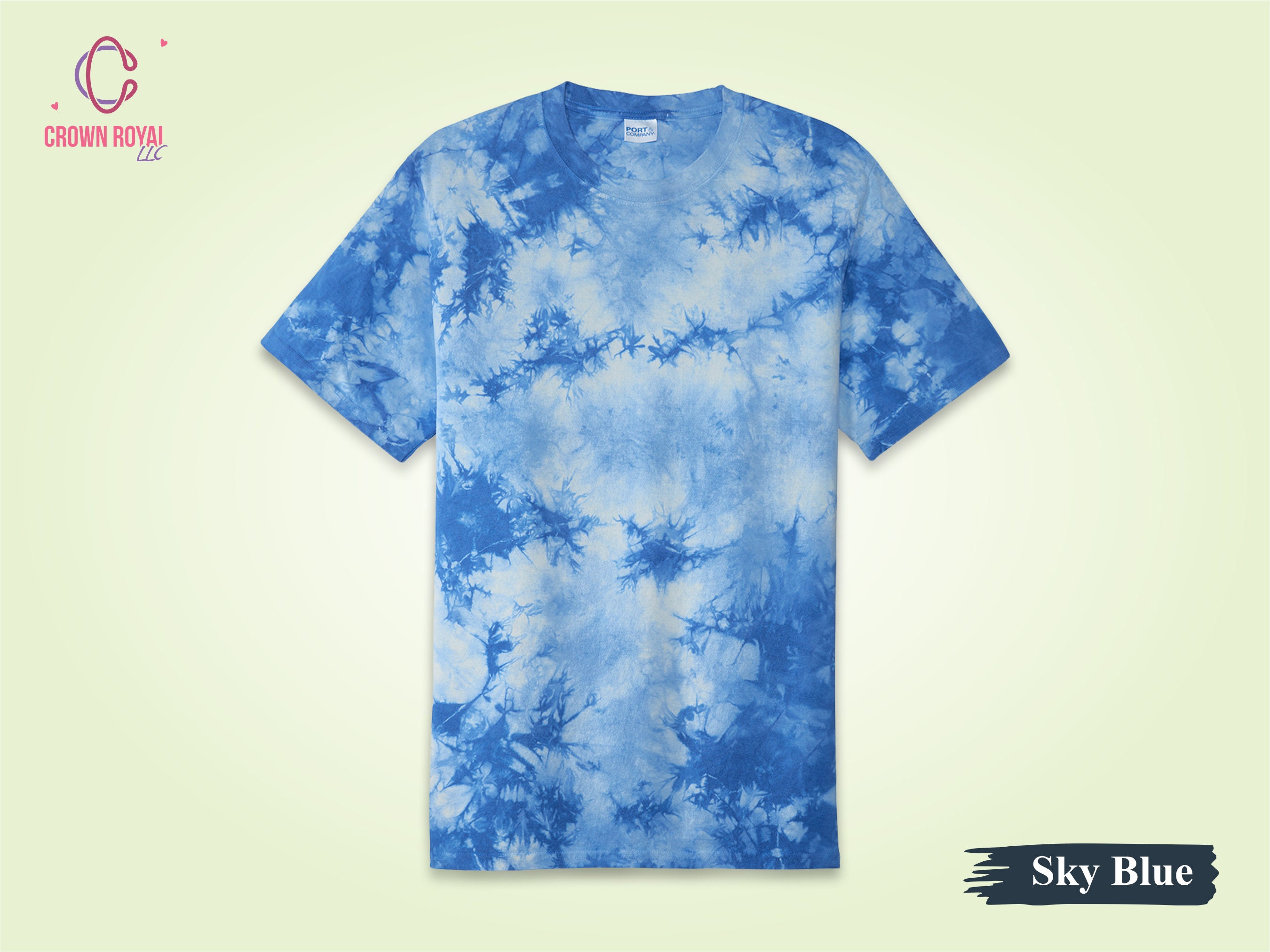 Crystal Tie Dye Tee Shirt, Comfort Colors Soft Cotton Tshirt, Summer ...