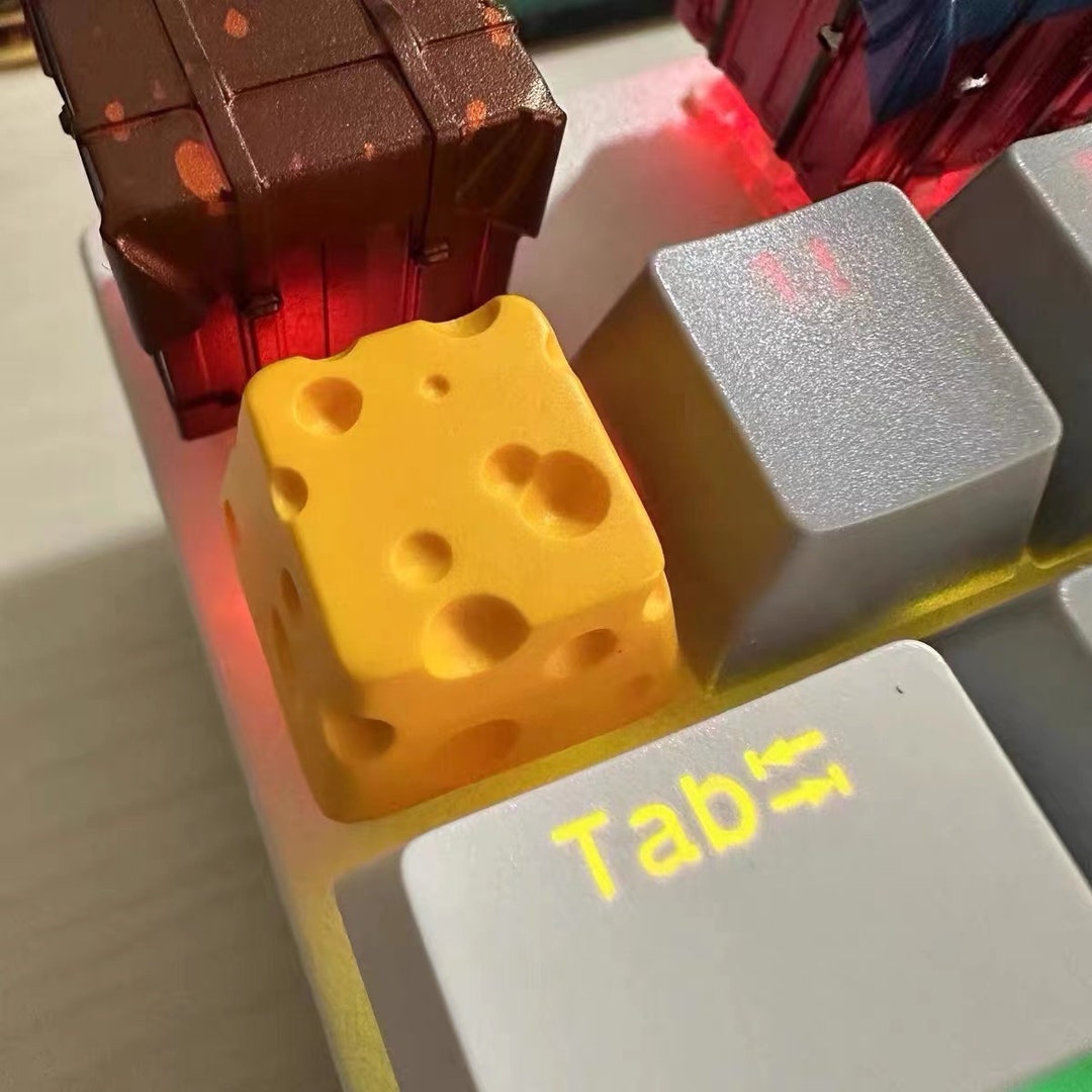 Mechanical Keyboard Personalized Creative Cheese Keycaps, Cross Shaft ...
