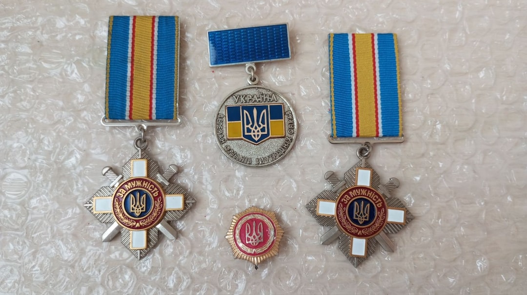 Ukrainian Medal. Gift. Order. Gift for Him. Ukrainian Sign. Ukrainian ...