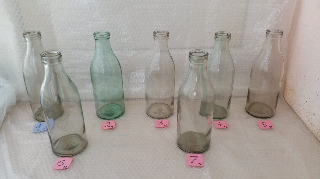 Vintage Soviet Milk Bottle.creative Vase,clean Glass.soviet Bottle With ...