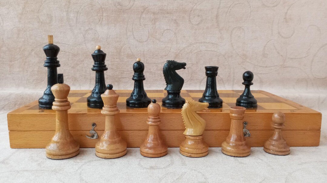 Wooden Chess Set.soviet Chess.chess Pieces With Weight.tournament Chess ...