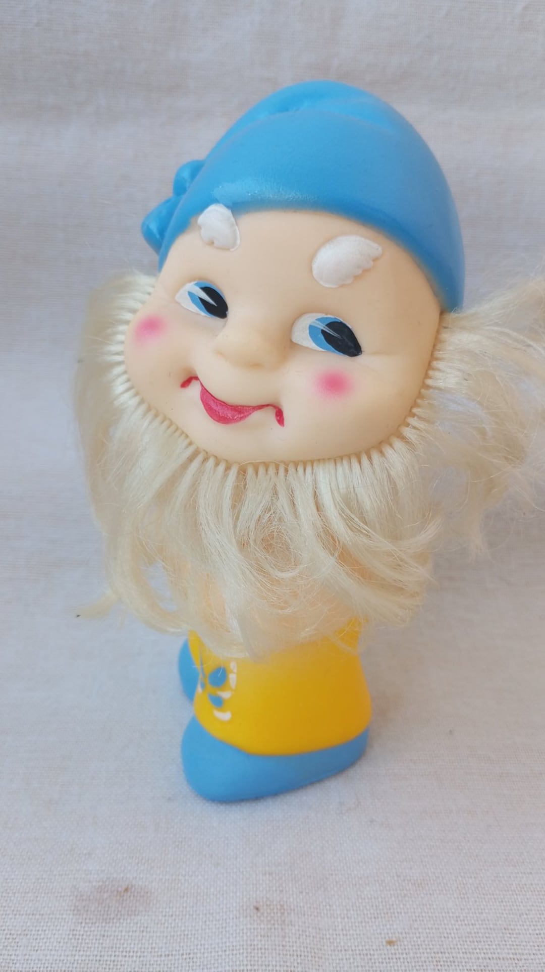 Vintage Soviet Rubber Toy Gnome, Elf. Collectible Item. Personal Gift ...