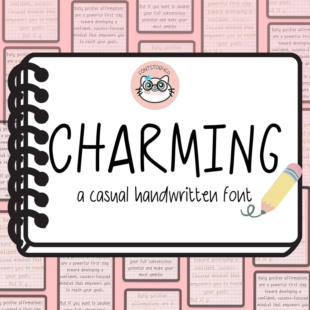 Fun Handwritten Font, Procreate Font, iPad Font, Goodnotes Fonts ...
